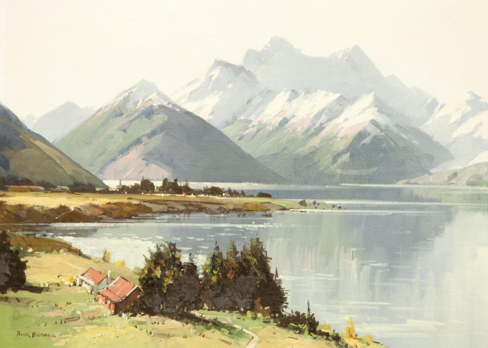 Peter Beadle | Mt Earnslaw Lake Wakatipu from Elfin Bay Station (1986 ...