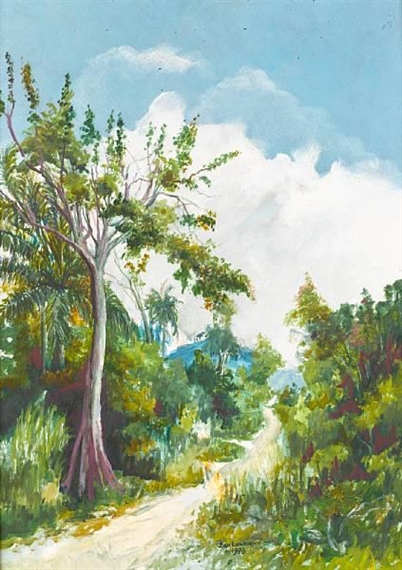 Ben Enwonwu | The tree by the forest track (1973) | MutualArt