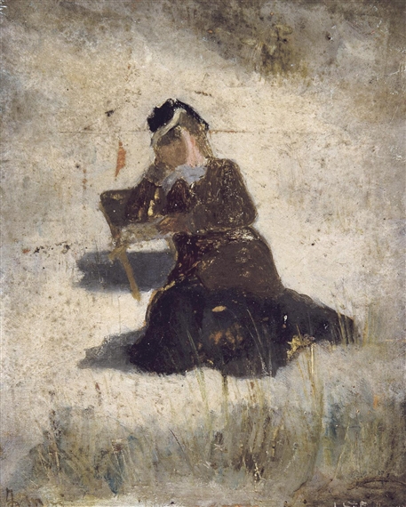 James Ensor | MIJN ZUS MARIE ENSOR LIGGEND IN DE DUINEN (1877) - MA ...