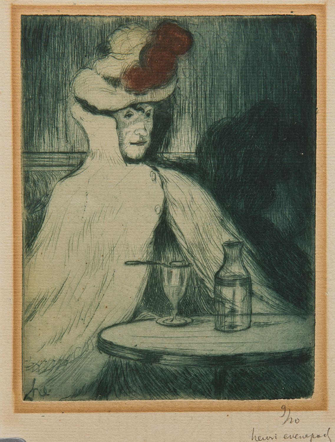 Henri Evenepoel | LA BUVEUSE D'ABSINTHE - DE ABSINTDRINKSTER (1899 ...