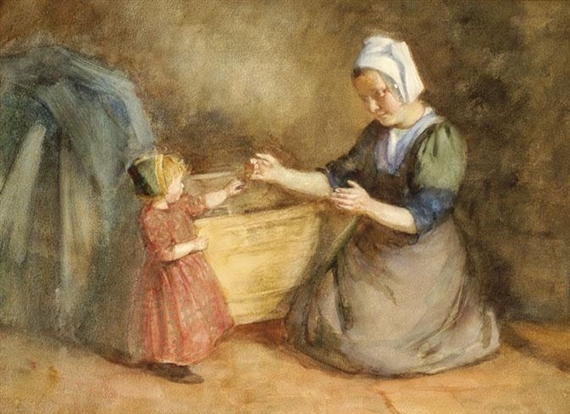 Hendrik Maarten Krabbé | Mother and daughter | MutualArt