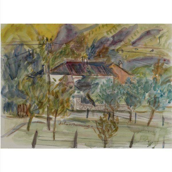 Johan Buning | A HOUSE IN A LANDSCAPE, and 3 more works | MutualArt