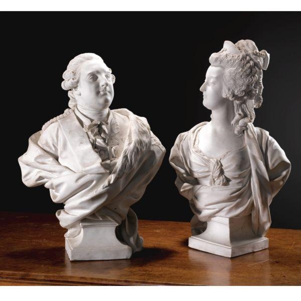 French School, 19th Century | PORTRAIT BUSTS OF KING LOUIS XVI AND ...