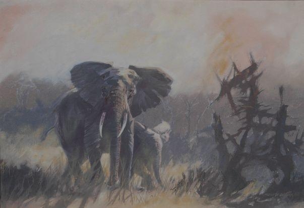 Mark Enslin | MOTHER AND CALF (1988) | MutualArt