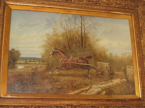 Edward Priestley | Carriage horse broken loose from the shafts | MutualArt