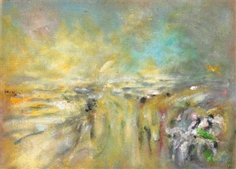 Noel Sheridan | LANDSCAPE WITH FIGURE ON HORSE | MutualArt