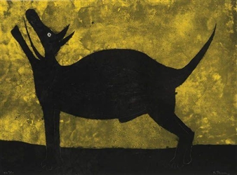 Rufino Tamayo | Perro de Luna (1973) | MutualArt