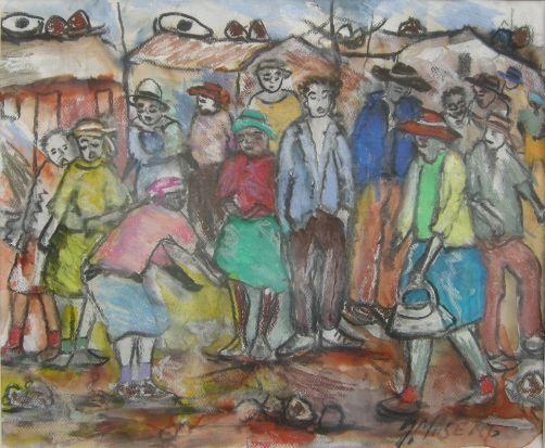 Joe Maseko | PERFORMING FOR THE CROWD | MutualArt