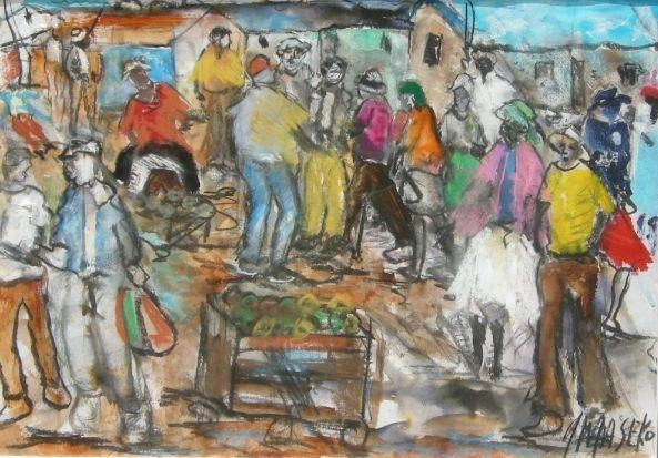 Joe Maseko | TOWNSHIP MARKET | MutualArt