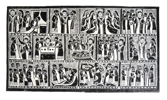 Azaria Mbatha | JESUS FROM DEATH (1965) | MutualArt