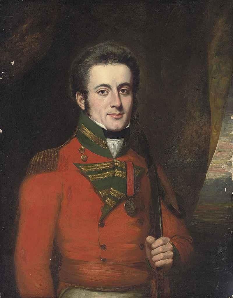 British School, 19th Century | Portrait of an Officer with Groom and ...
