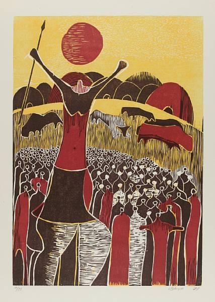 Lucky Sibiya | No.5, Mabatha Agrees To Kill Dingane (1975) | MutualArt