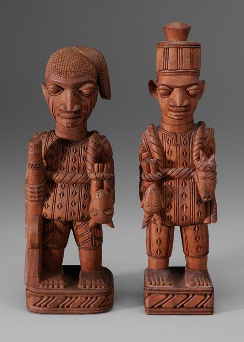 Lamidi Fakeye | Two Figures of Yoruba Hunters | MutualArt