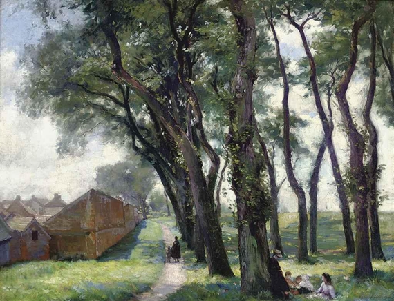 William Mainwaring Palin | The children's picnic (1910) | MutualArt
