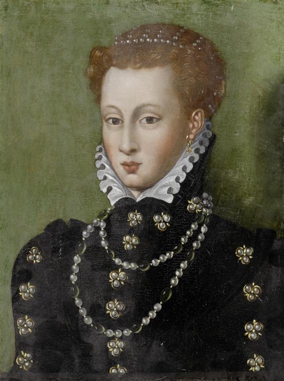 French School, 16th Century | Portrait of a lady in fine clothing (16th ...