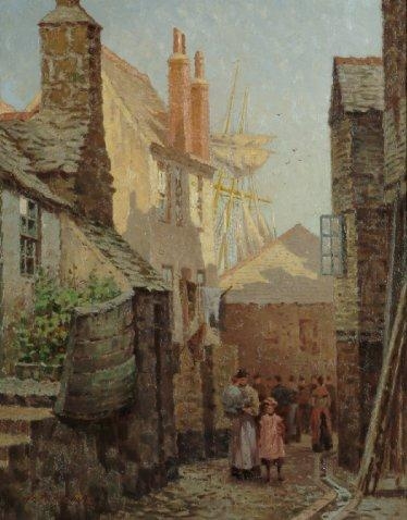 Arthur White | A street scene in St Ives | MutualArt
