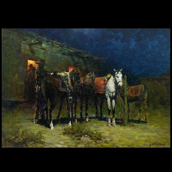 Alexander Popoff | Moonlight Evening (2006) | MutualArt