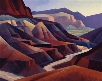 Ed Mell | Storm and Desert Wash (2007) | MutualArt