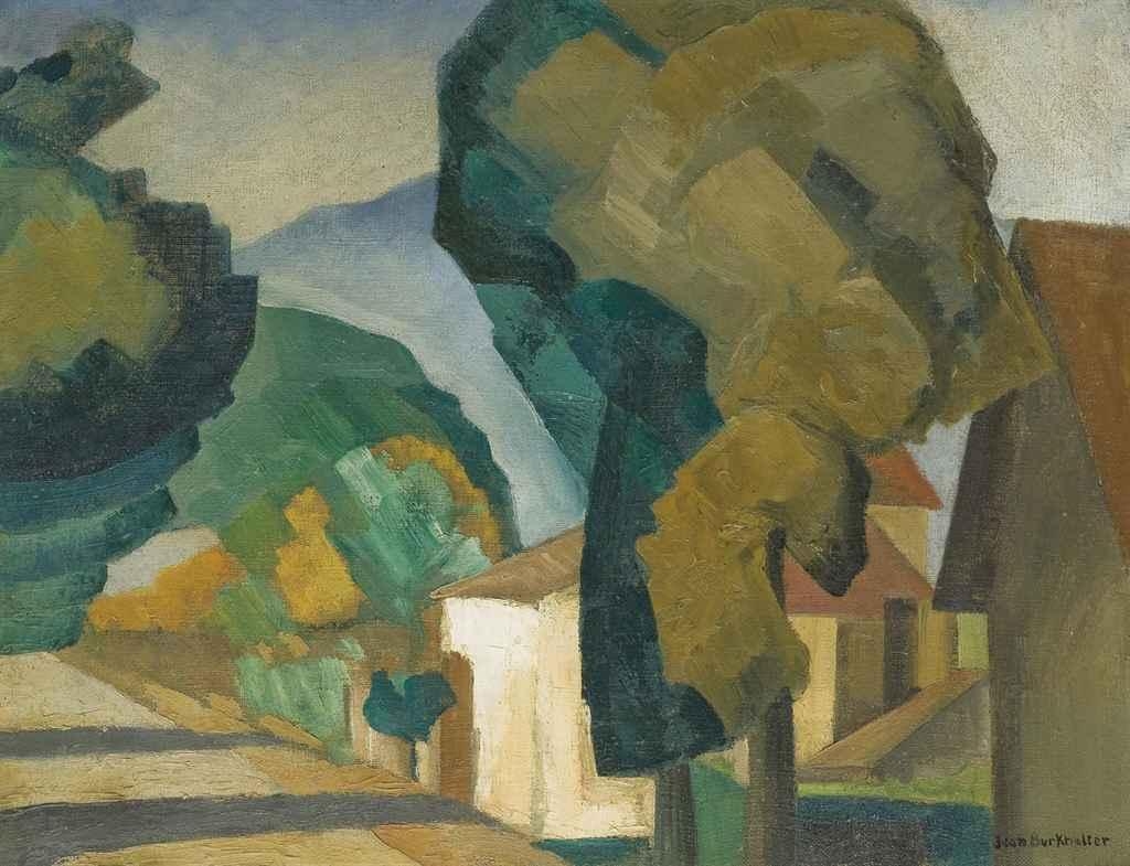 Jean Burkhalter | Vue de village | MutualArt