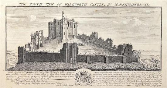 Samuel Buck | 10 Works: The South-East View of Alnwick Castle in ...