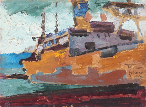 Anselmo Bucci | La nave piroscafo Timavo (1930) | MutualArt