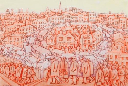 Norman Neasom | Rush Hour in the town (1978) | MutualArt