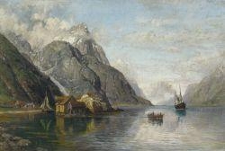 Anders Askevold | Norwegian fiord (1898) | MutualArt