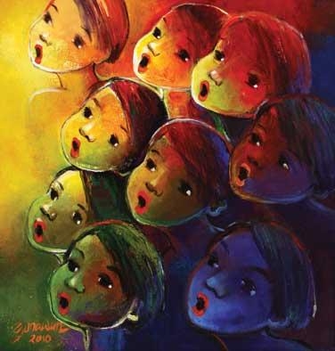 Gunawan Bagea | Women And Flower (2009) | MutualArt