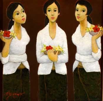 Gunawan Bagea | Women And Flower (2009) | MutualArt