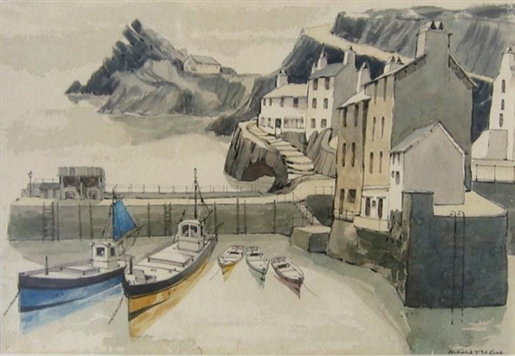 Frederick T.W. Cook | Fishing Village | MutualArt