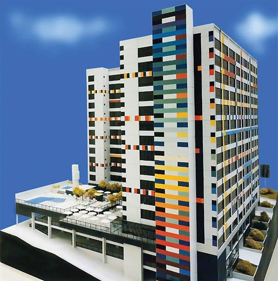 Yaacov Agam | Model of the Mondrian Hotel, Los Angeles | MutualArt