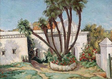 Armand Jacques Assus | Le métier à broder devant la fenêtre à Alger ...