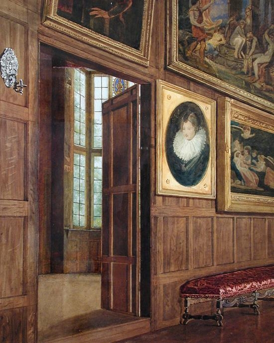 Ellen Clacy | 2 works: Interiors at Knole Hall, Kent | MutualArt