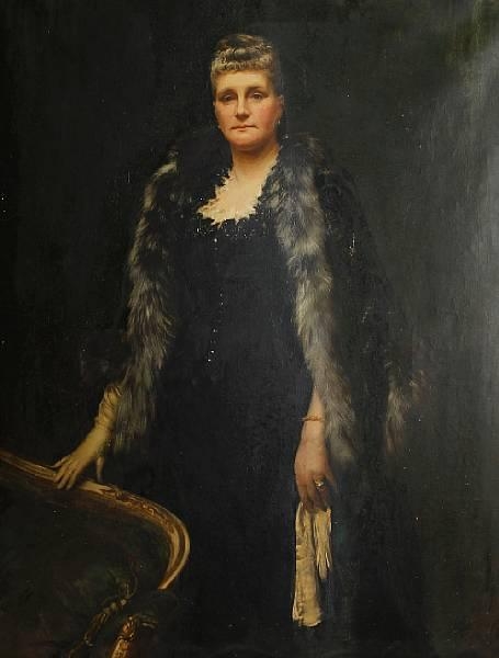 Archibald Stuart Wortley | Portrait of a lady in evening dress | MutualArt