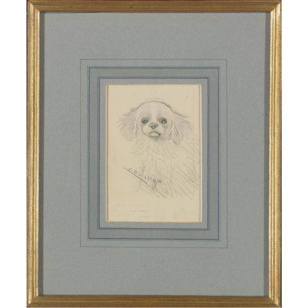 Louis Wain | Sketch of a dog | MutualArt