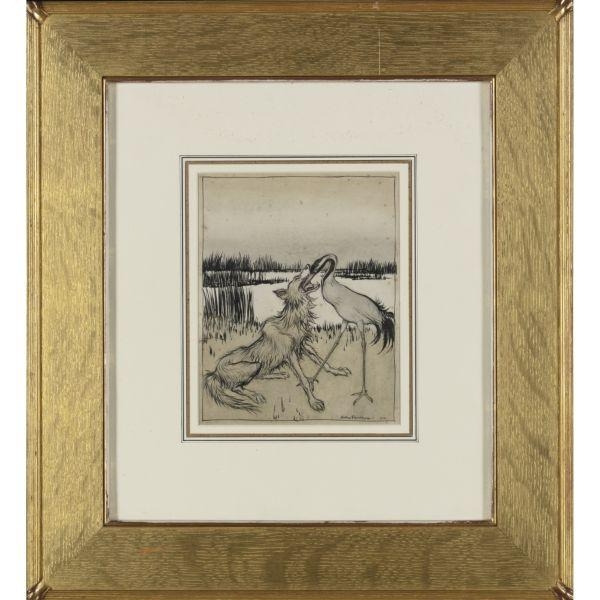 Arthur Rackham | The Salmon's Enemies | MutualArt