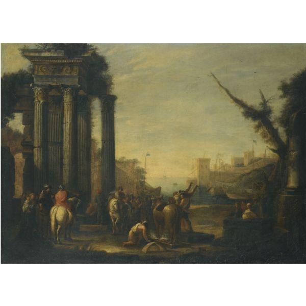 Giovanni Ghisolfi | An Architectural Capriccio with Phalari Ordering ...