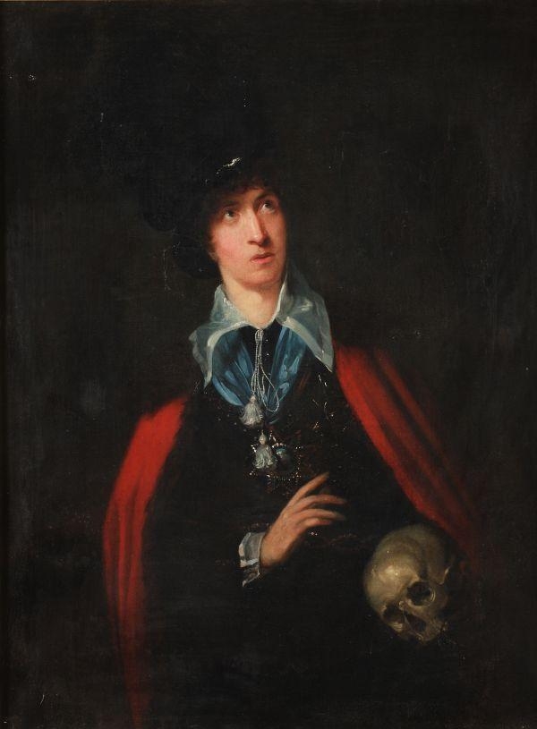 Sir Thomas Lawrence | Portrait of an actor dressed as Hamlet | MutualArt