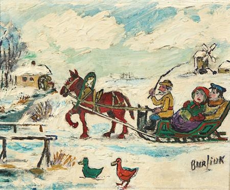 David Burliuk | The Proposition (1960) | MutualArt