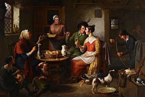 Alexander Carse | The woo'ers visit | MutualArt