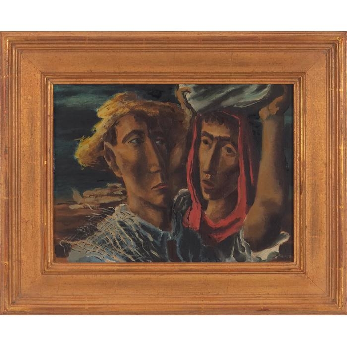 Mitchell Siporin | Fisherman and His Wife (Circa 1942) | MutualArt