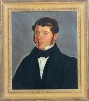 Henry Cheever Pratt | Portrait of gentleman with sideburns | MutualArt