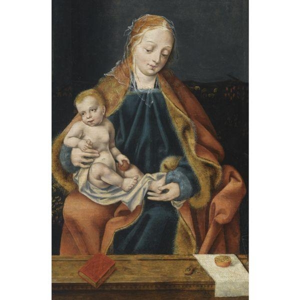 Joos Van Cleve | The Virgin and Child with an orange | MutualArt