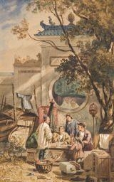 Auguste Borget | DISEUR DE BONNE AVENTURE A MACAO | MutualArt