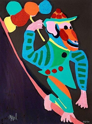 Appel Karel | Singe avec ballon from La Cirque (1977) | Artwork ...