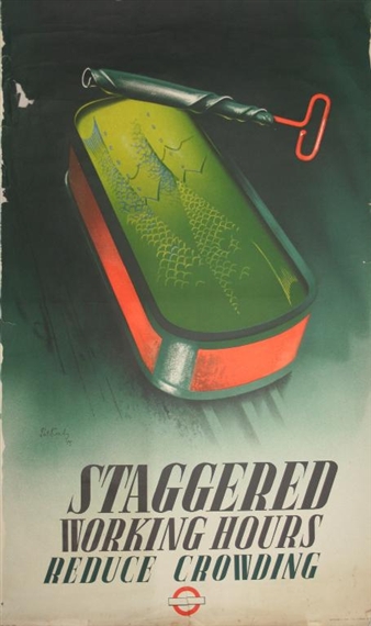 Patrick Cokayne Keely | STAGGERED WORKING HOURS - FOUR PRINTS (1945 ...