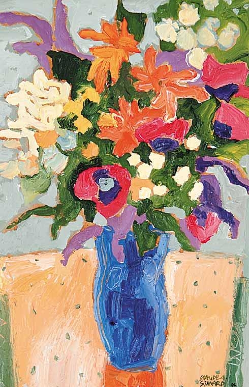Claude A. Simard | Bouquet with Zinnias (1996) | MutualArt