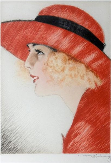 Max Brüning | Young lady with hat | MutualArt