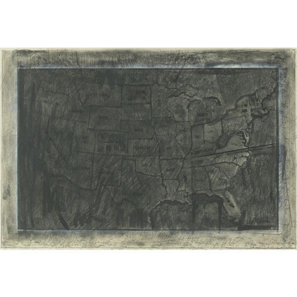 Jasper Johns | Map (1971) | MutualArt