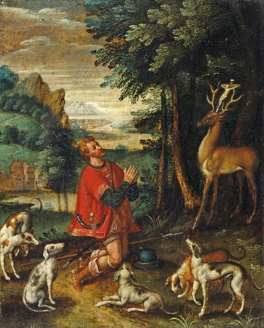 Netherlandish School, 17th Century | SAINT HUBERTUS (Circa 1600 ...